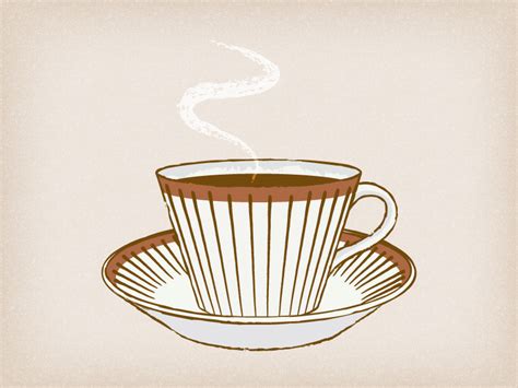 Vintage Coffee Cup Illustration By Kate England Dribbble