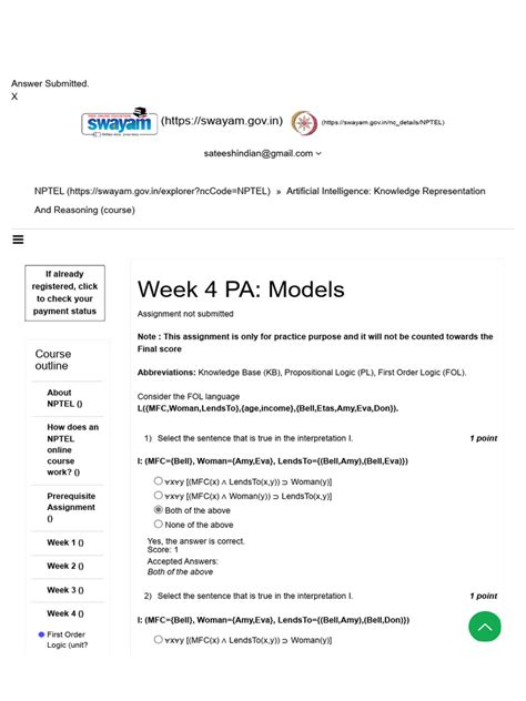 Artificial Intelligence Knowledge Representation And Reasoning Unit 7 Week 4models Pdf