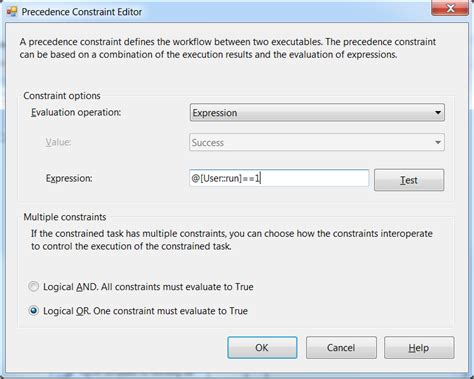 sql server conditional execute sql task in ssis stack overflow