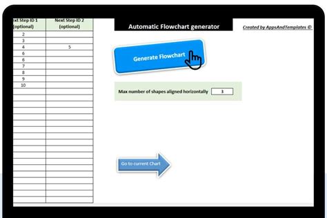 Automatic Flowchart Generator In Excel Windows Pc Etsy