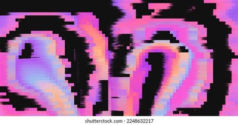 texture glitched distorted computer screen random stock illustration