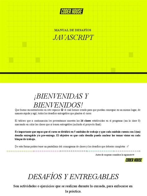 Manual De Desafíos Pdf Modelo De Objeto De Documento Script Java