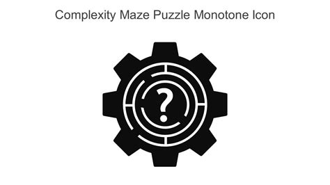 Complexity Maze Puzzle Monotone Icon In Powerpoint Pptx Png And Editable Eps Format Ppt Template