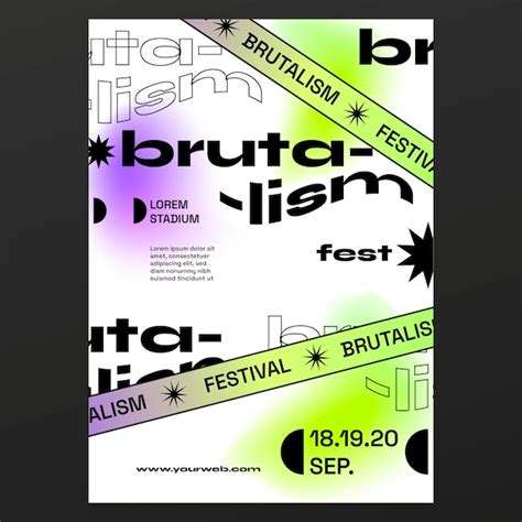 잔인한 포스터 템플릿 디자인 무료 벡터