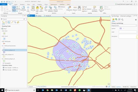 Buffer Until Intersection Using Arcgis Modelbuilderusing Buffer Wizard