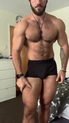 Hairy Muscle Sam Flexing ThisVid Com