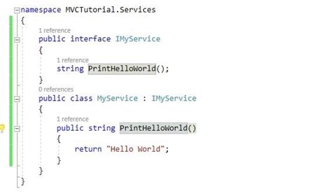 Dependency Injection Using UnityMVC