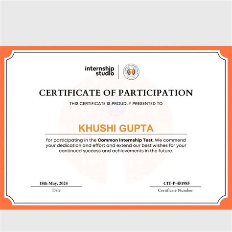 Khushi Gupta On Linkedin Hii Internship Certificate Assessment Clear