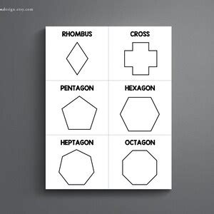 Printable Basic Shape Flash Cards Set Shapes Flash Cards Shapes Printable Prebabe