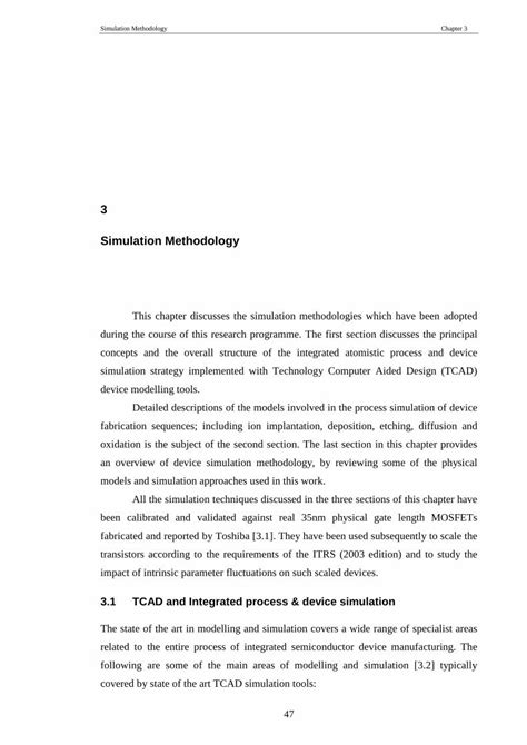 Pdf 3 Simulation Methodology University Of Glasgowuserwebengglaacukfikruadamu Lema