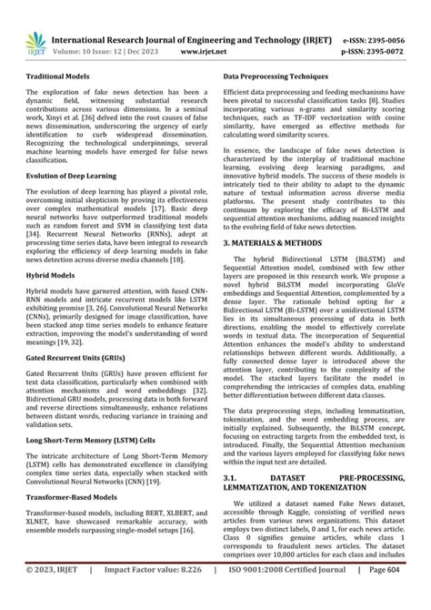 A Novel Approach To Fake News Detection Using Bi Directional Lstm