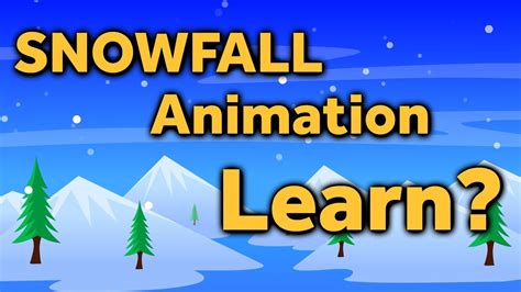 Snowfall Animation Adobe Animate Cc Tutorial Youtube