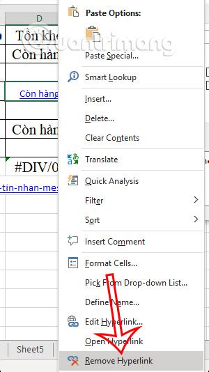 how to delete links in excel delete hyperlinks in excel