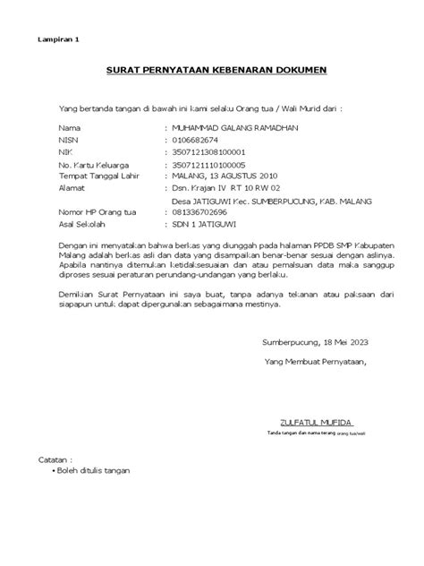 Edaran Ppdb Smpn 2 Sumberpucung 2023 2024 Muhammad Galang Pdf