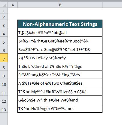 How To Remove Non Alphanumeric Characters In Excel