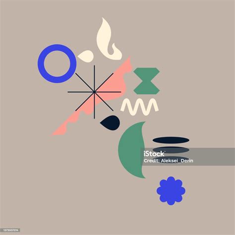 기하학적 모양의 컴포지션 디자인에 대한 추상적 배경입니다 0명에 대한 스톡 벡터 아트 및 기타 이미지 0명 개발 검은색 Istock