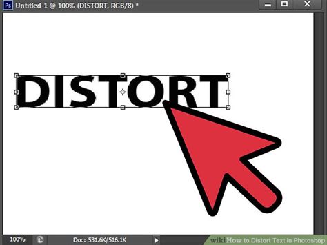 How To Distort Text In Photoshop 6 Steps With Pictures