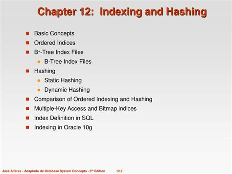 Ppt Chapter 12 Indexing And Hashing Powerpoint Presentation Free Download Id6014097