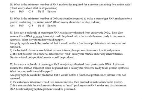 What Is The Minimum Number Of RNA Nucleotides Chegg Com
