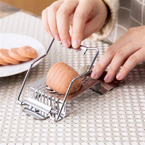 Badu Bg Резачка за яйца от неръждаема стомана многофункционална белачка за яйца цвете