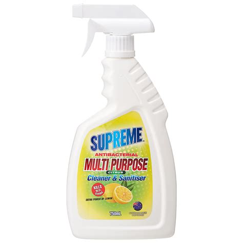 Supreme Antibacterial Multipurpose Cleaner And Sanitiser 750ml The