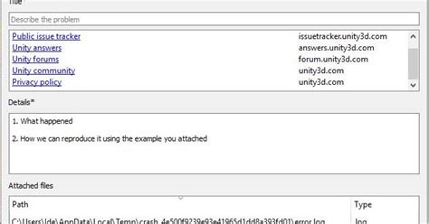 mengatasi unity bug reporter ~ bakhrun majid