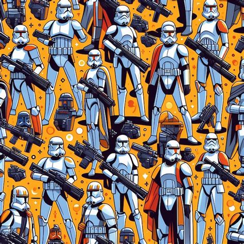 Premium Psd Hyperrealistic Pattern Of Starwars Jedi Knight Darth Vader Illustration Texture