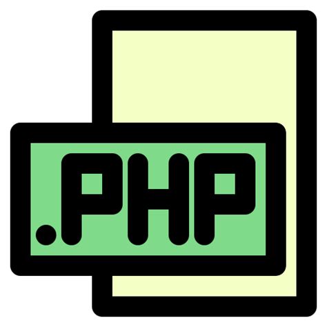 Php Generic Outline Color Icon Php Generic Outline Color Icon