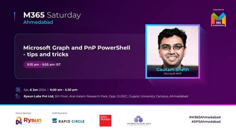 Gautam Sheth On Linkedin M365ahmedabad Spsahmedabad M365 Pnppowershell