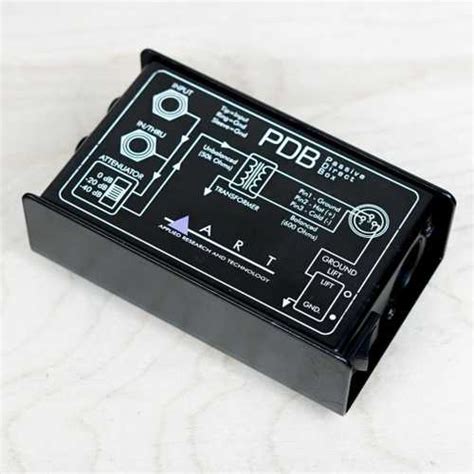 Art Pdb Passive Direct Box Black Accessories A Flash Flood Of Gear
