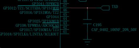 Tms320f28035 When The Io Port Has A Ground Capacitance And Turn Low To