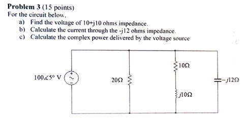 Solved Problem 3 15 Points For The Circuit Below A Find Chegg