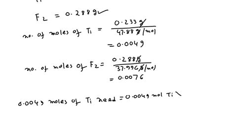 SOLVED For The Reaction Shown Calculate The Theoretical Yield Of The Product In Grams For
