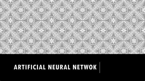 7 1 Artificial Neural Network Dan Multilayer Perceptronpptx