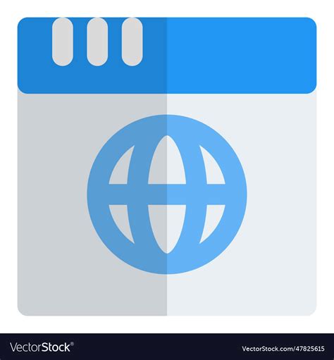 Web Browser Window For Displaying Information Vector Image