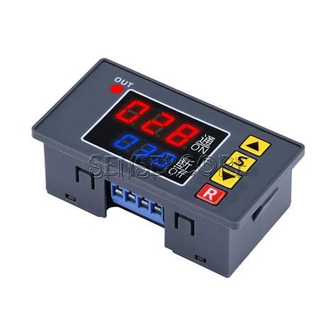 Ac110v 220v Dc12v 24v Digital Dual Display 0 999 Cycle Timing Delay Relay Module Eur 4 17