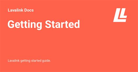 Getting Started Lavalink Docs