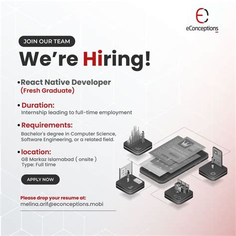 Econceptions On Linkedin Job Title React Native Developer Fresh