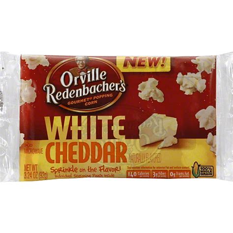 Orville Redenbachers Popping Corn Gourmet Microwave White Cheddar Snacks Chips And Dips