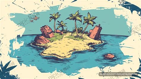 Ai创作图海岛插画 礁石插画 岛屿插画 海上荒岛 海底海边海岛 卡通手绘海岛风情 双山岛插画 海岛卡通形象 荒岛孤岛 放鸡岛地标插画 海岸插画 岛屿画 荒岛 神秘岛卡通 海岛背景nipic