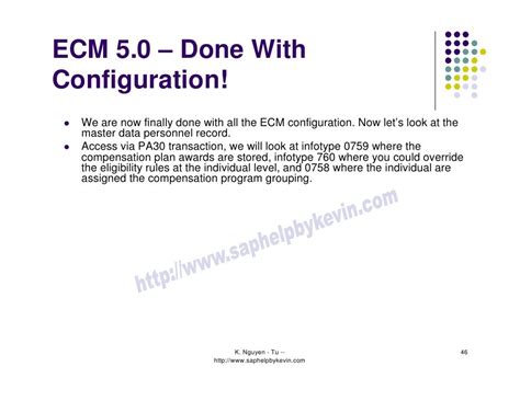 Basic Ecm Configuration