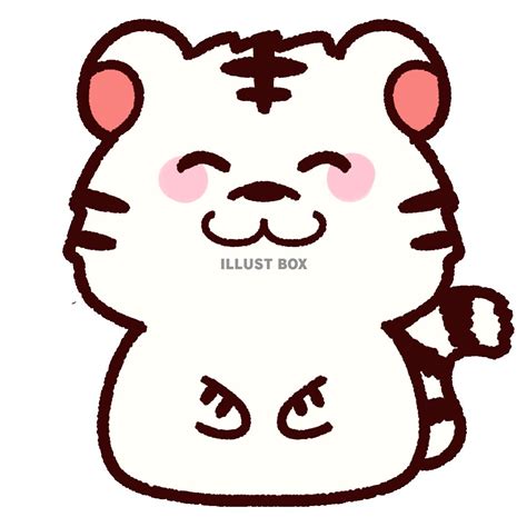 「ホワイトタイガ」イラスト無料