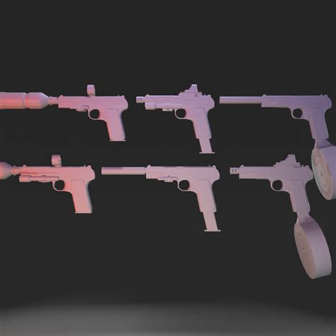ArtStation - Пистолет ТТ (с модификациями)