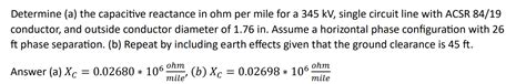 Solved Determine A The Capacitive Reactance In Ohm Per Chegg