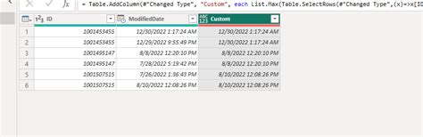solved [power query] get max min of group of rows without