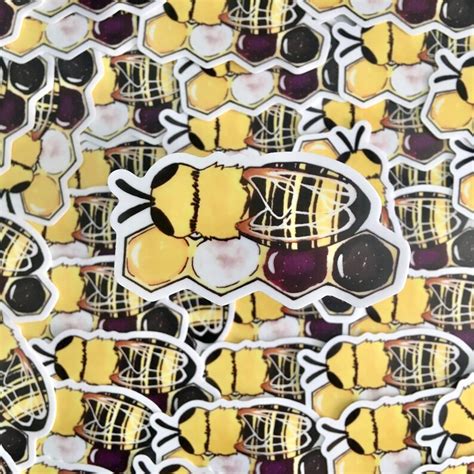 Pride Beehive Sticker Non Binary Art Insect Honey Bee Art