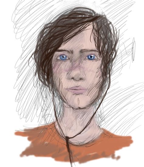 Иллюстрация Парень в наушниках в стиле люди