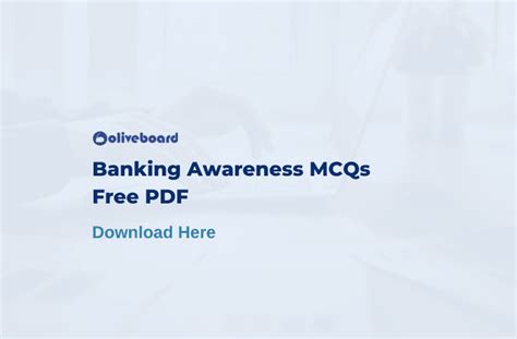 Banking Awareness MCQ PDF RBI Assistant Mains