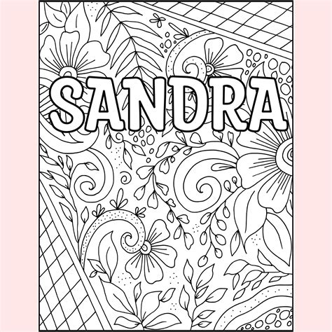 Sandra Name Coloring Pages [2025]