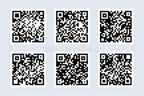 Qr Code Scan Icon Set For Smartphone Scanning Marketing Mobile App